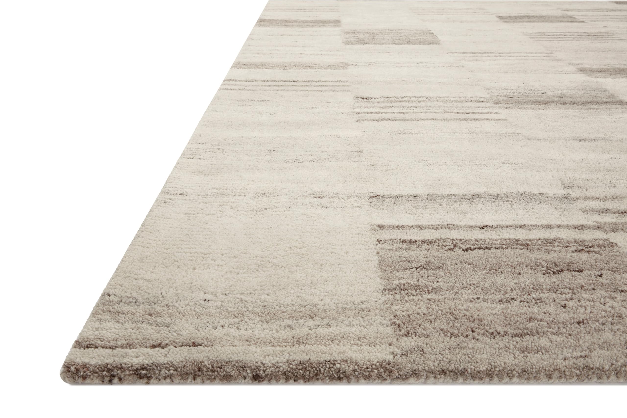 Loloi Amber Lewis x Loloi Rocky Collection ROC-01 Ivory / Silver, 9'-3" x 13', Area Rug