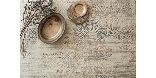 Loloi Area Rug, 5' 3" x 7' 6", Ivory/Stone