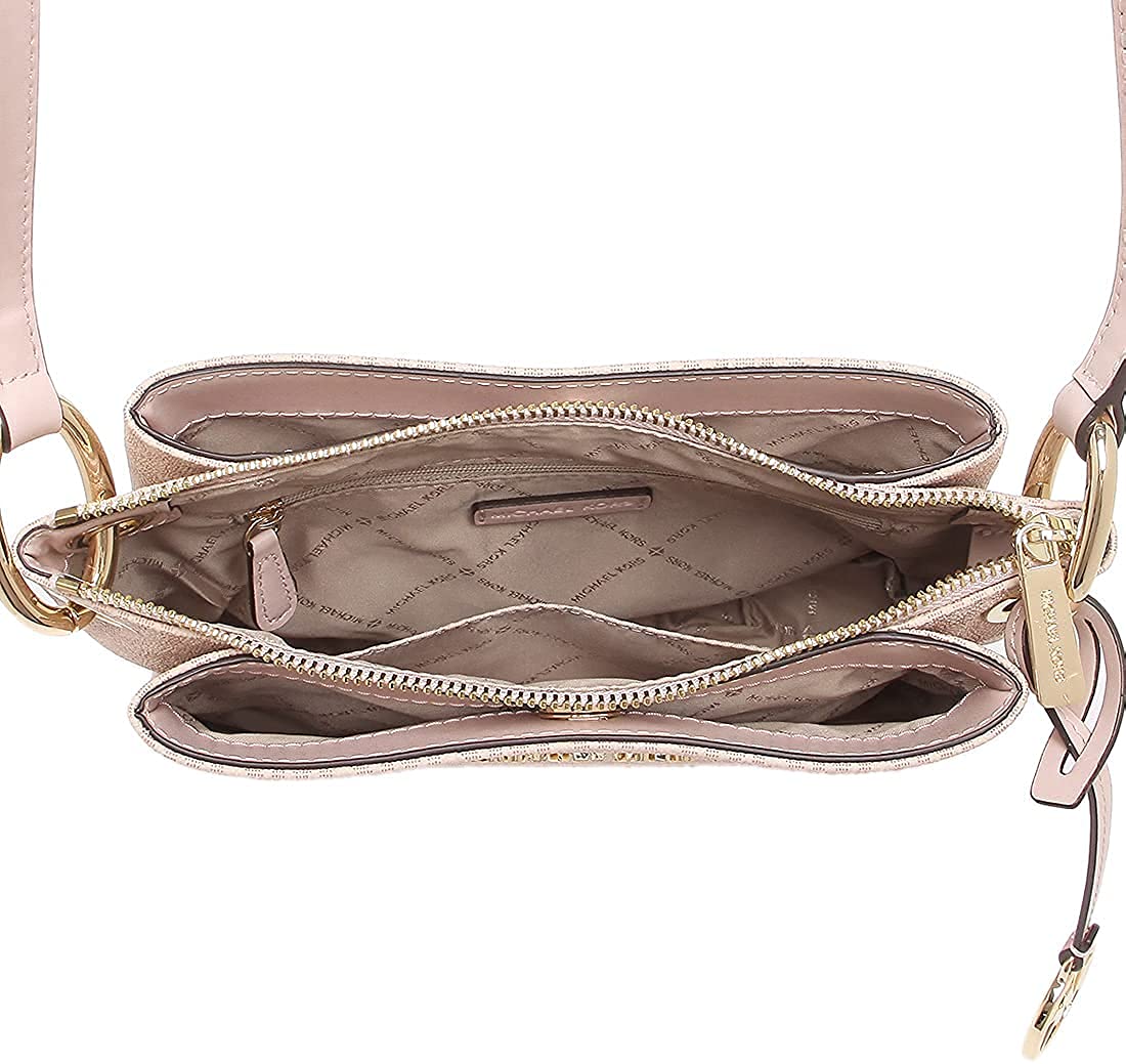 Michael Kors Nicole Triple Compartment Crossbody PVC Black