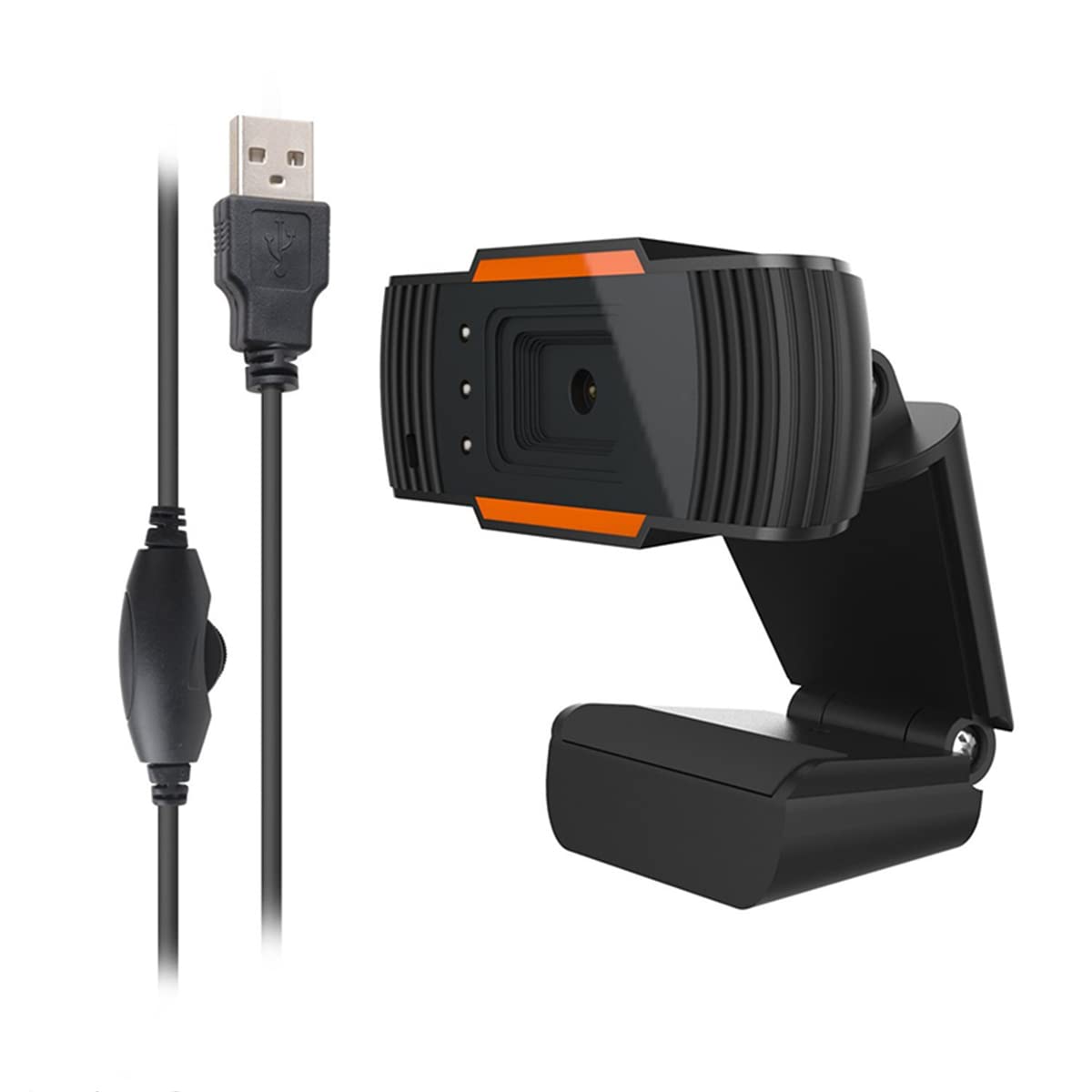 SYVI Webcam HD Webcam with Mic,Software Control and Privacy Mask, USB PC Camera,Plug and Play,for Meetings and Video Calls,Black
