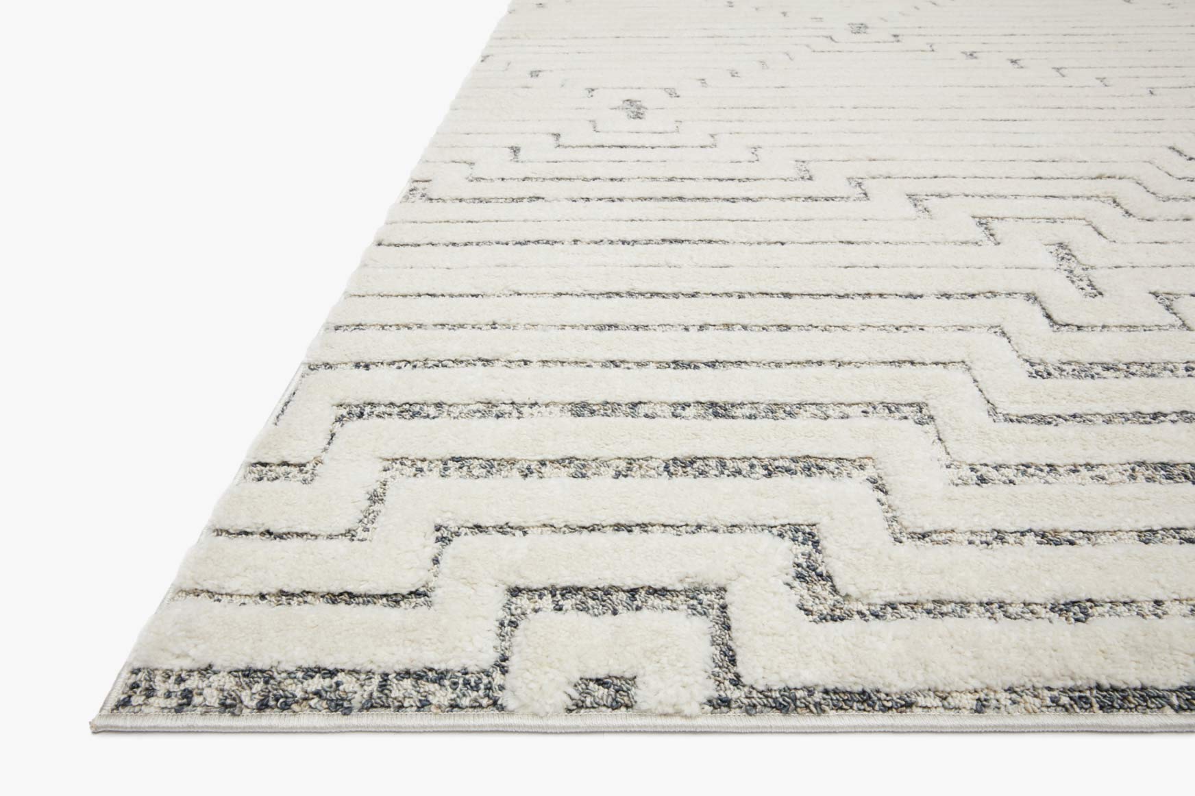 Loloi II Hagen White/Sky 7'-10" x 10'-10" Area Rug