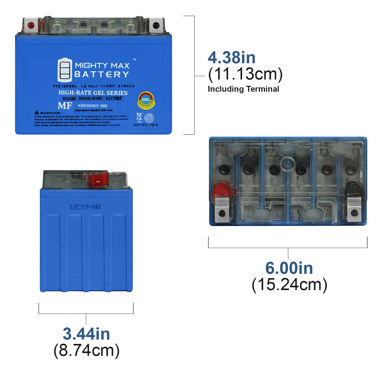 Mighty Max Battery 12V 11AH Replaces Yamaha VStar 1100 XVS Stratoliner Raider Roadliner