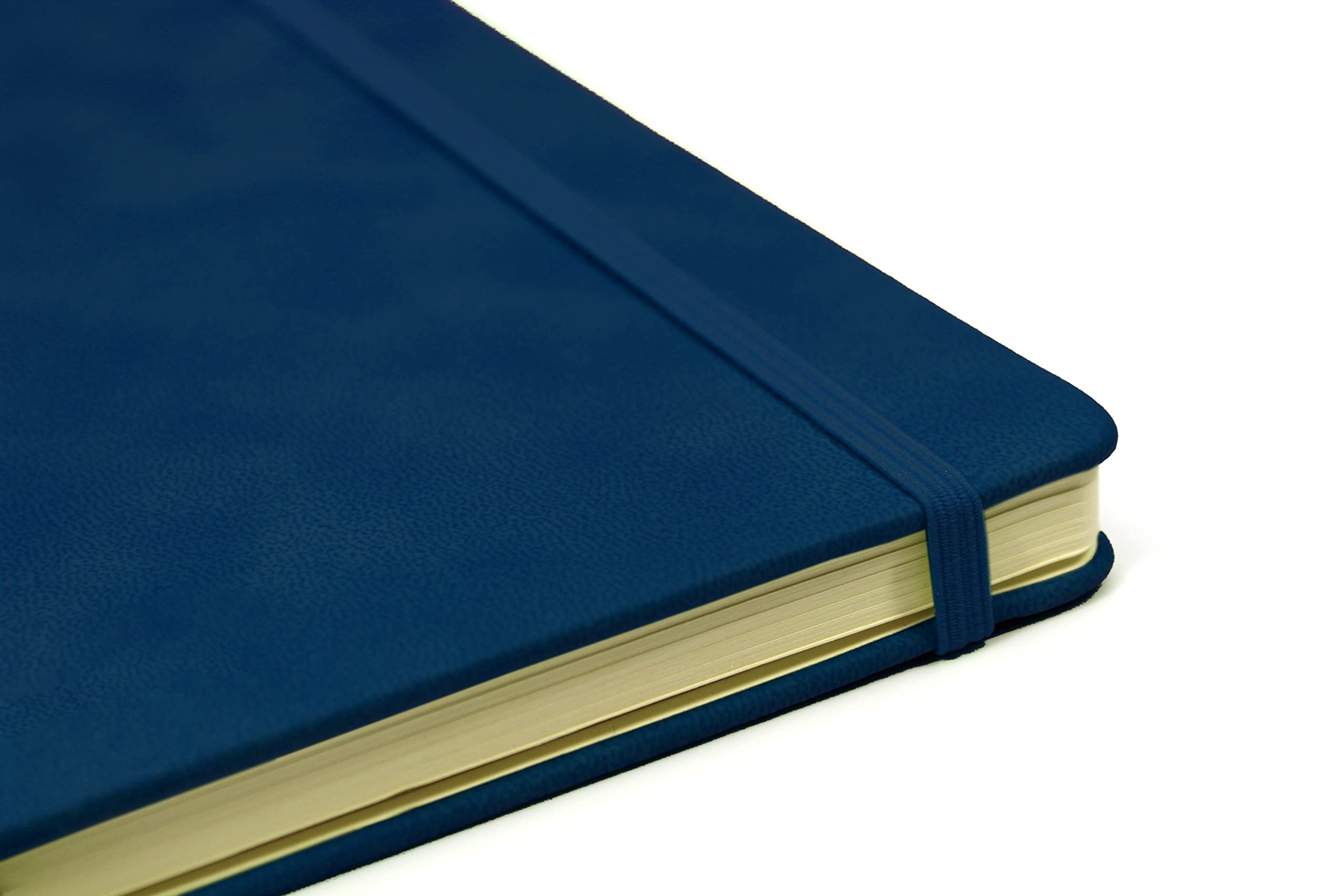 Silvine A5 Executive Hardback Notebook/Journal Blue. 160 Lined Pages of 90gsm Premium Ivory Paper, 197BL