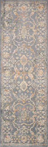 Loloi II Isadora Collection ISA-05 Silver/Silver, Transitional 8'-0" x 10'-0" Area Rug