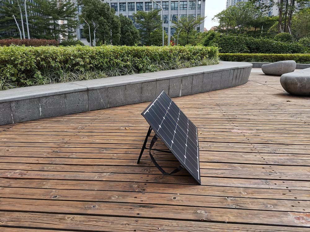 MEGASOLAR 100W Solar Charger Solar Panel Two Folded, with Solar Controller USB PD Type-C 90W and QC 3.0 and DC 12v 15v 20v Output, for Charging Cell Phones Laptop Solar Generator, Car Boat RV Trailer