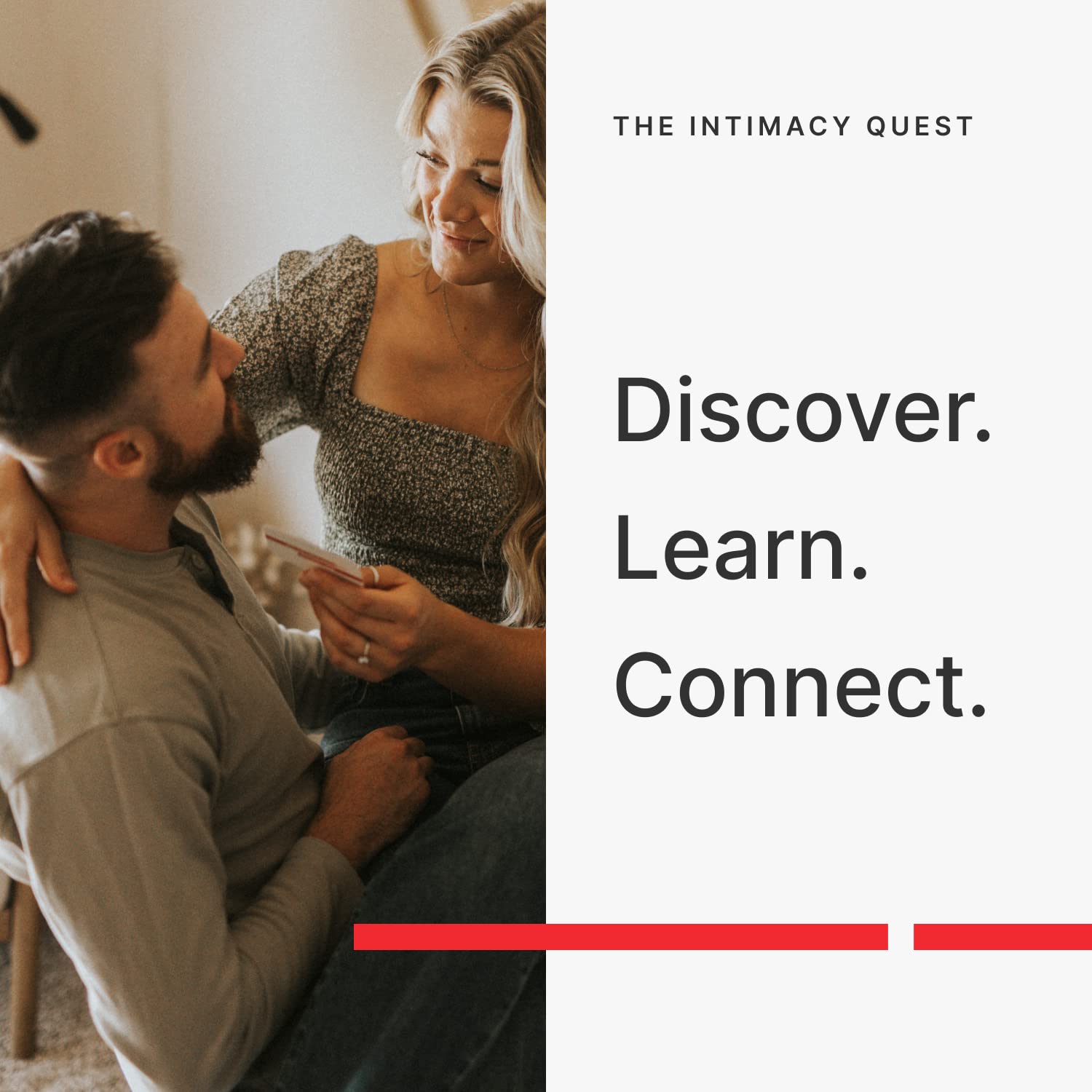 The Intimacy Quest Relationship Building Card Deck for Couples - Question Cards for Adults, Intimacy, Conversation, Reconnect, Build Trust, Ignite Romance - Developed by Psychologists