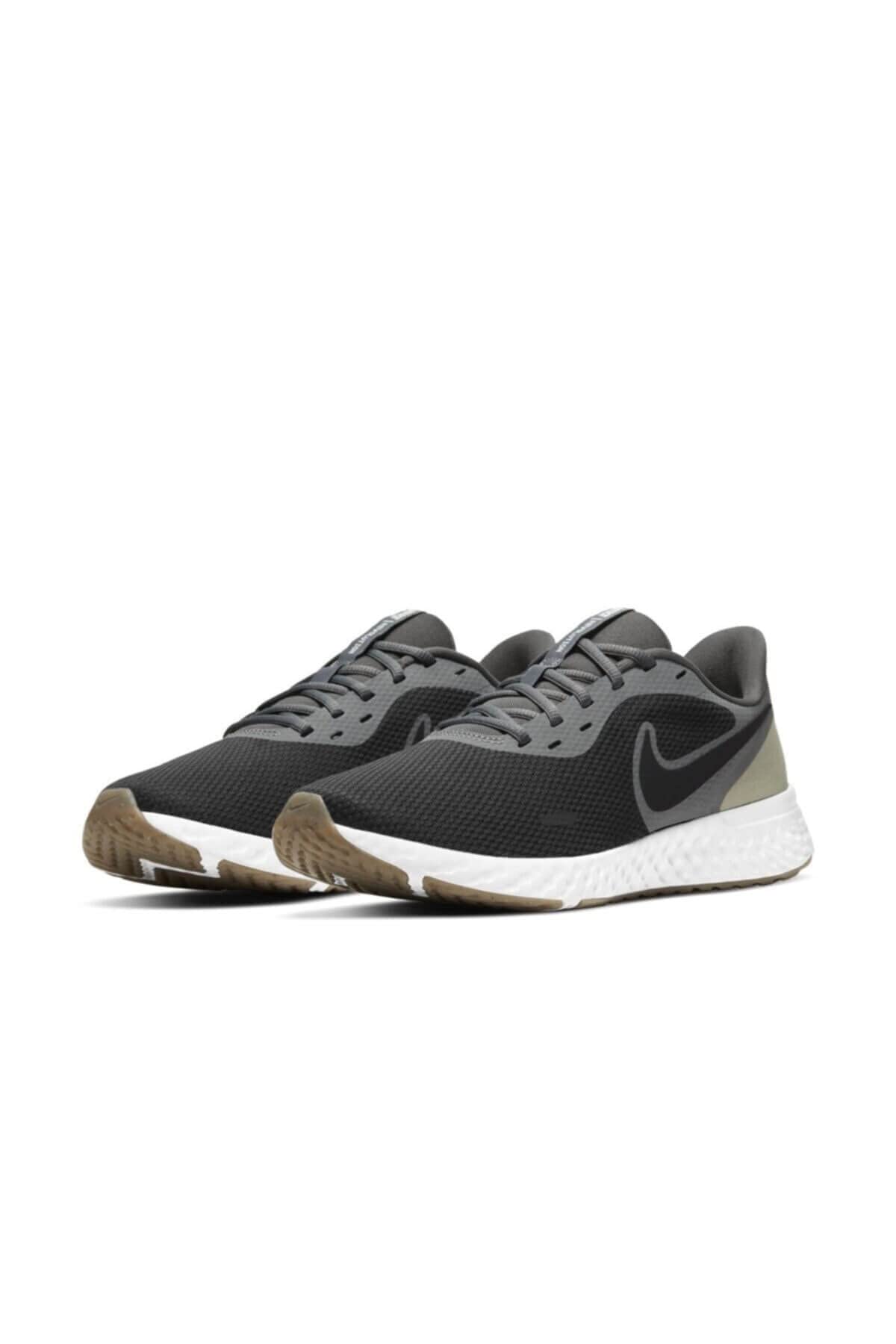 Nike Men's Revolution 5 Running Shoe, Black Iron Grey Lt Army Barely Green Gum Dk Brown, 7.5 US