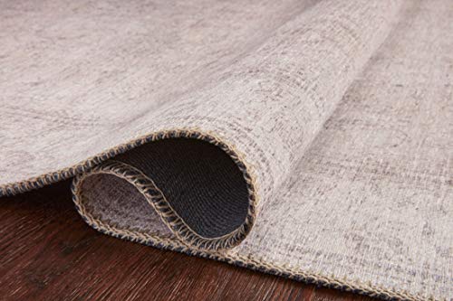 Loloi II Loren Collection LQ-12, Sand 18" x 18", Sample Rug, Soft, Durable, Vintage, Distressed, Low Profile, Non-Shedding, Easy Clean, Living Room Rug