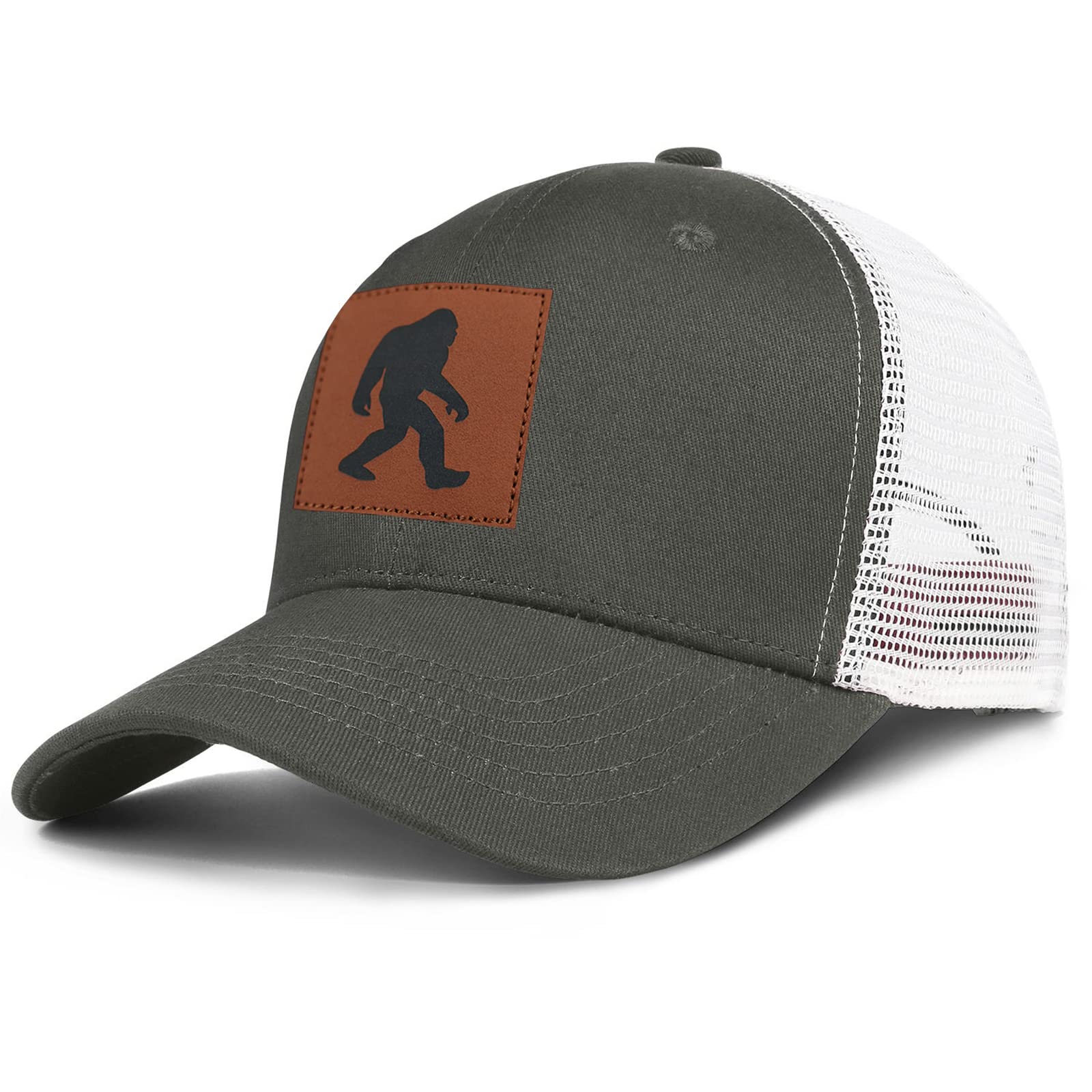 Simocked Bigfoot Hat Sasquatch Trucker Hat Big Foot Gifts Sasquatch Bigfoot Gifts Mesh Snapback Hat for Men