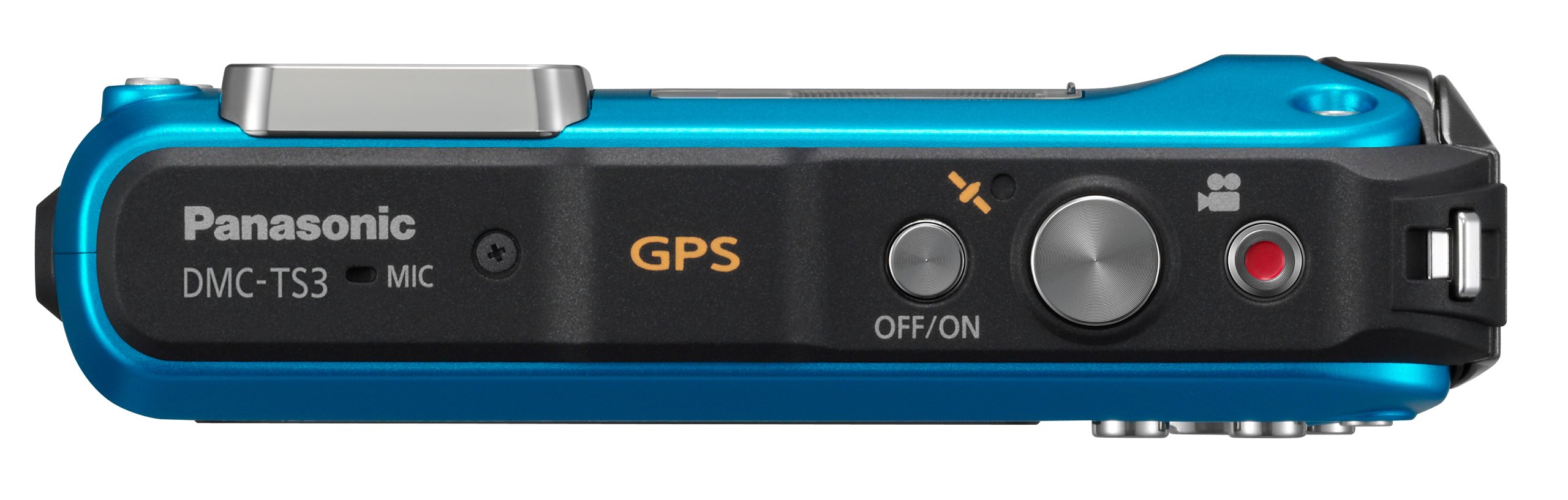Panasonic Lumix DMC-TS3 12.1 MP Rugged/Waterproof Digital Camera with 4.6x Wide Angle Optical Image Stabilized Zoom and 2.7-Inch LCD (Blue)
