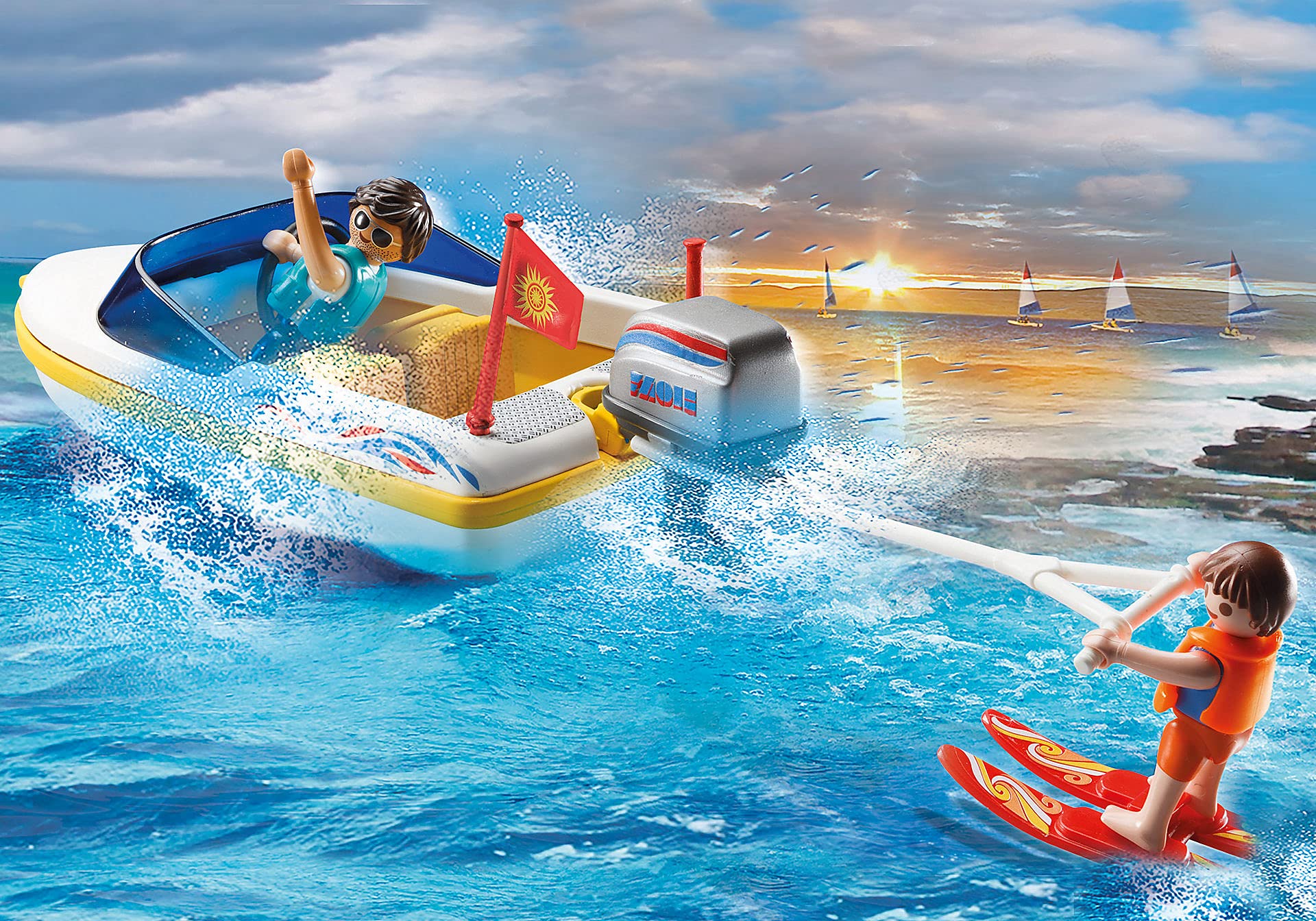 Playmobil Pick-Up with Speedboat