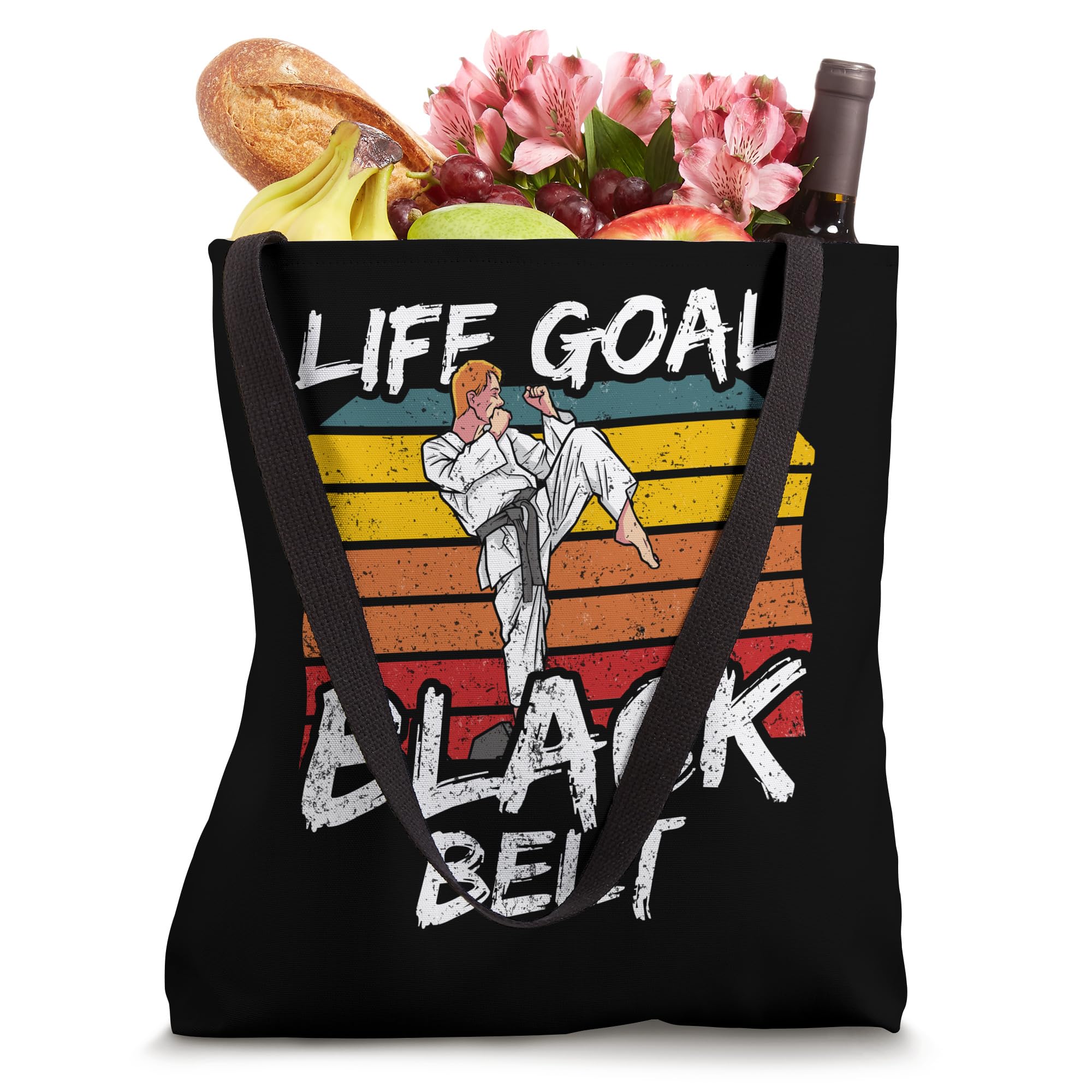 Life Goal: Black Belt Martial Arts Belts Training Mma Tote Bag
