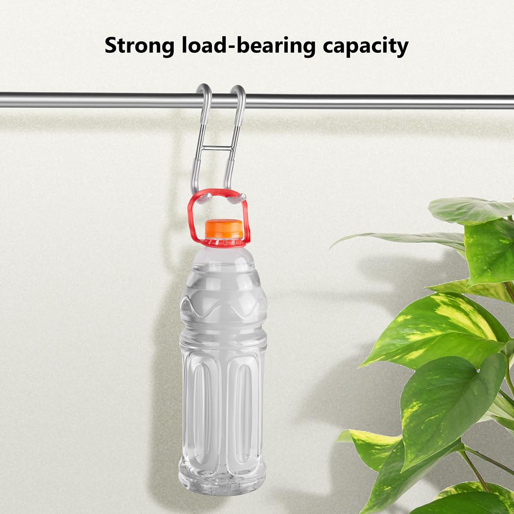 NINETREX Shower Door Towel Hooks, Over Glass Door Brushed Nickel Hook for Bathrooms,Towel Rack Heavy Duty 304 Stainless Steel for Towels Frameless Glass Door,Coats,Squeegee,loofah,4 Pack,Silver
