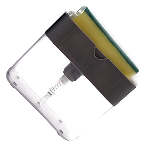 ONDIAN Soap Dish Hand Wash Dispenser Pump Caddy Manual Bottle Bracket in for Press Sink Soap with Sponge Without Liquid Washing Dispenser Countertop Lye Holder Dish Foam Pump Bottle Dispenser