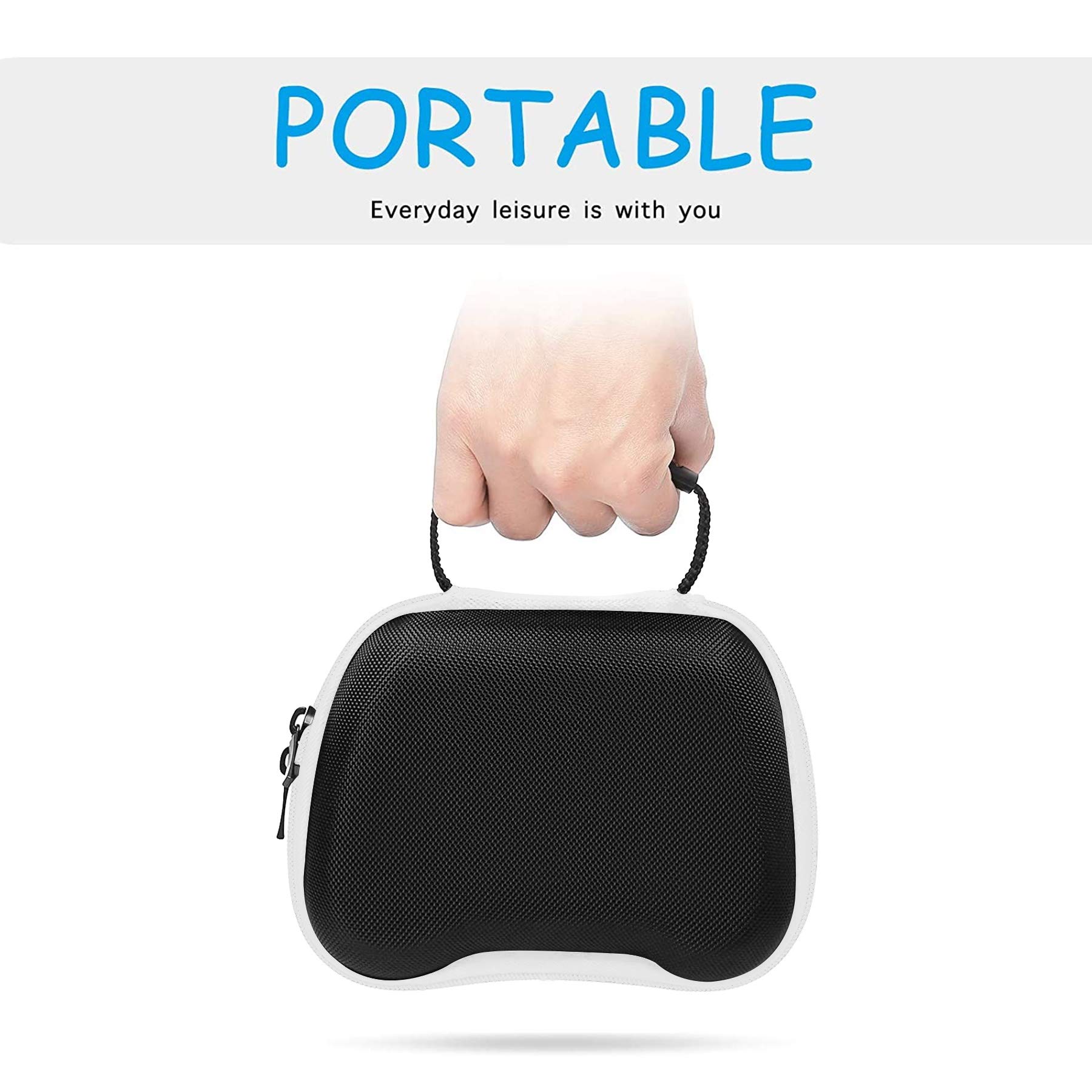 My Genik Controller Holder Protective Case for Sony Playstation 5, Wireless Consoles Carrying Pouch Hard Shell Travel Bag Black