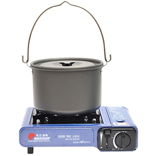SHZBCDN 4L Picnic Pot Outdoor Tableware Camping Hiking Backpacking Cookware Cooking Pan Outdoor Pot