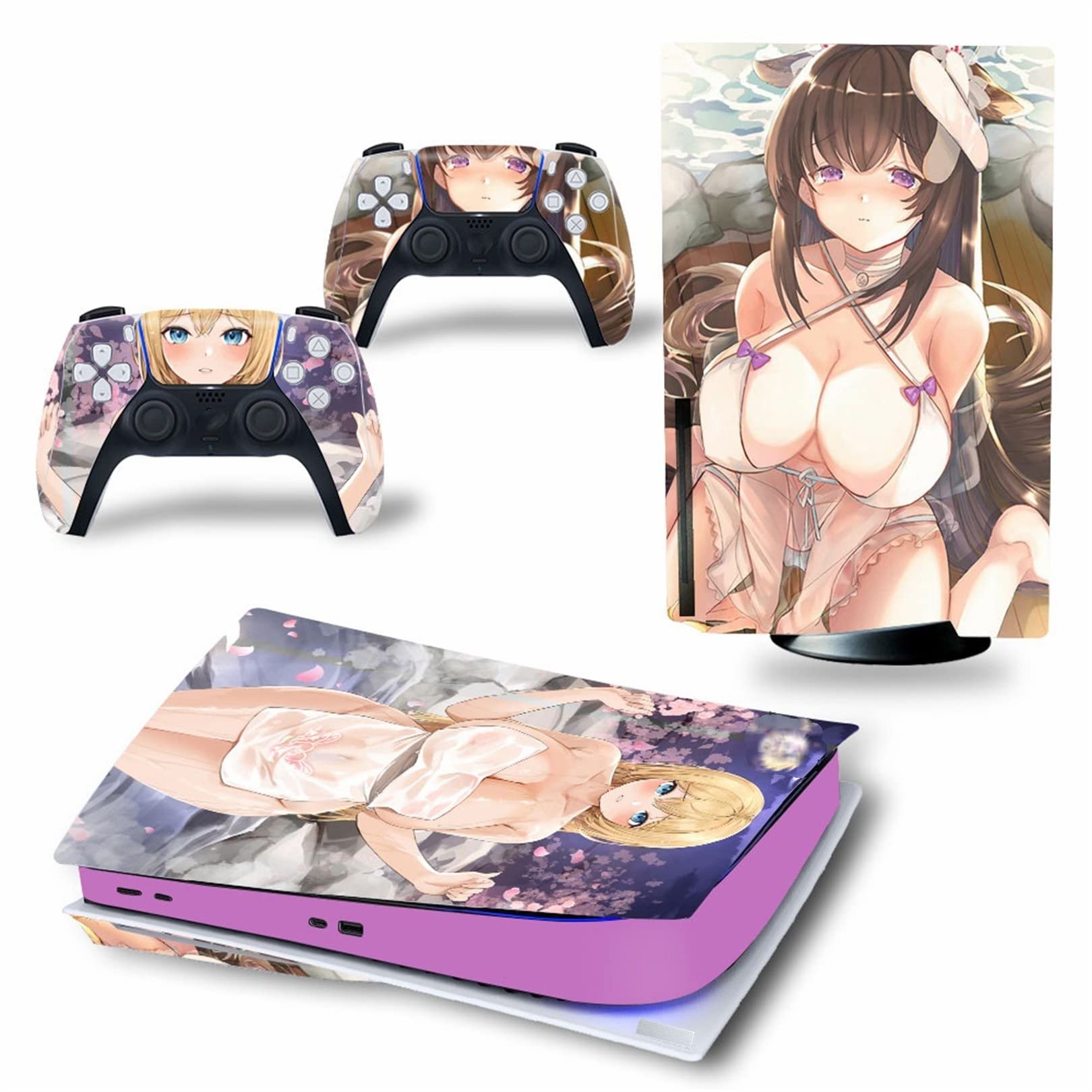 Top factory BUCEN for PS5 Skin Disc Edition & Digital Edition Console and Controller Vinyl Cover Skins Wraps Scratch Resistant, Compatible with for PS5 871135 Anti Scratch (Size : Digital Edition)