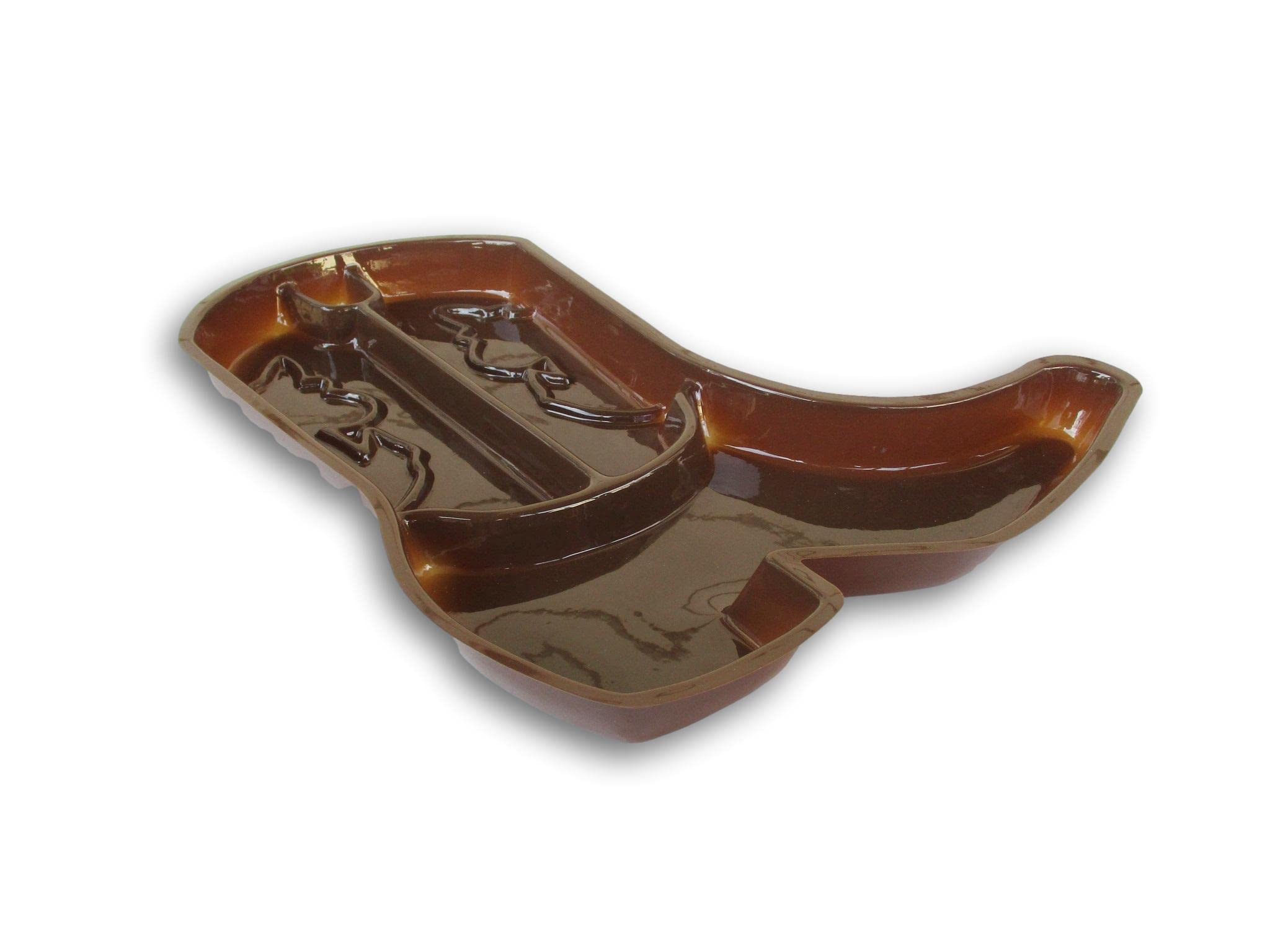 Party Supply Cowboy Boot Party Treats Tray - 10 x 12 x 1 Inches, Red, 10.5 Inch