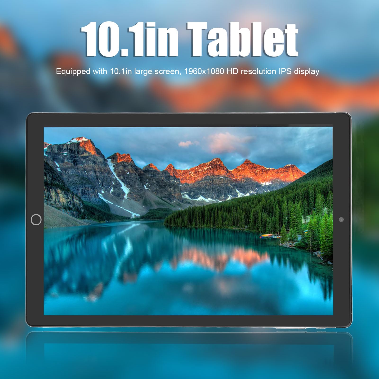 Tablet 10.1 Inch Android 12 Tablet, 10 Core Processor, 5G WiFi Android Tablet, 1080P IPS Full HD Display, 6GB+128GB Tablets, 2MP+5MP Dual Camera, Bluetooth, GPS, Dual SIM, 8800mAh