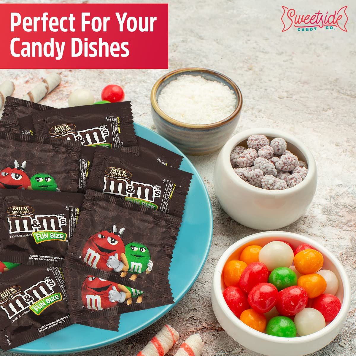 M&M's Milk Chocolate Bundle - 2 Pounds, 70 CT, Fun Mix of Chocolate Treats - Candy Bulk