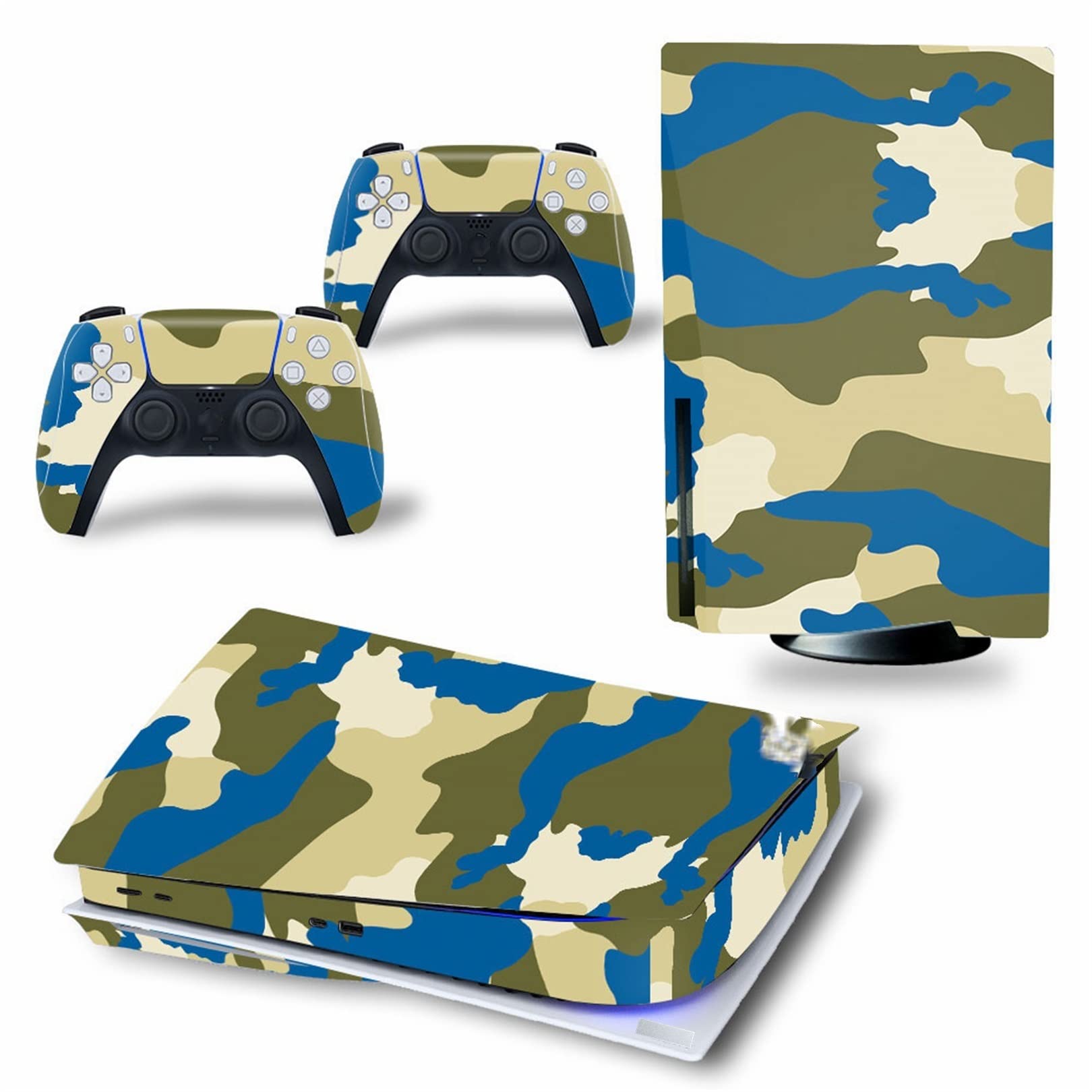 WREXIL LEEWEE for PS5 Skin Disc Edition & Digital Edition Console and Controller Vinyl Cover Skins Wraps Scratch Resistant, Compatible with for PS5 532389 No Foaming (Size : Disc Version)