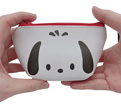 Sanrio Pochacco Face Boat Type Cosmetics Small Pouch Bag 4.3 in (W) Γ 3 in (H) Γ 2 in (D)