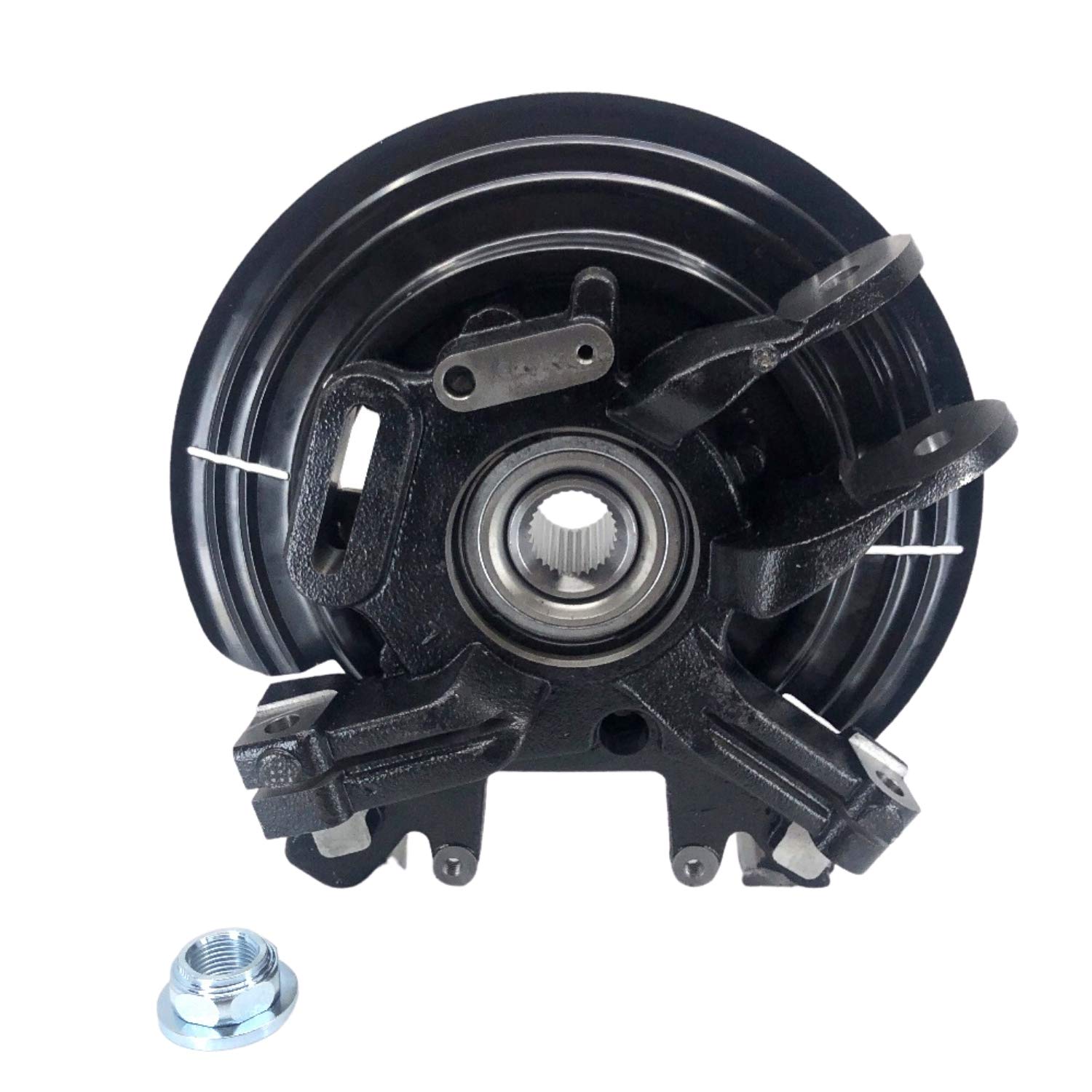 Powertrain Components | Rear Passenger Side Complete Steering Knuckle P02 | Compatible with 2002-2005 Ford Explorer | Replaces LK002 698-012