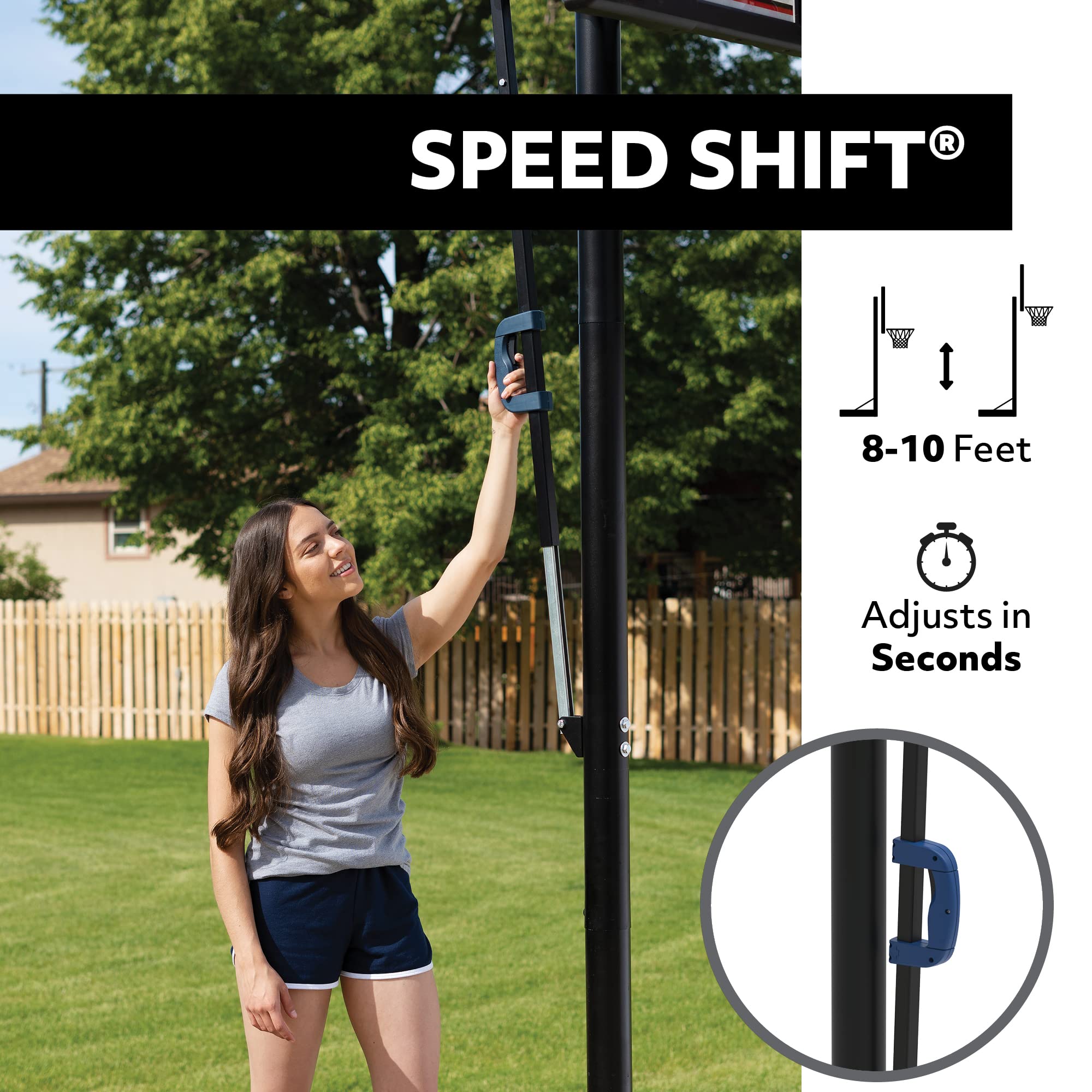 Lifetime 51550 Courtside Portable Basketball Hoop, 48-Inch Backboard