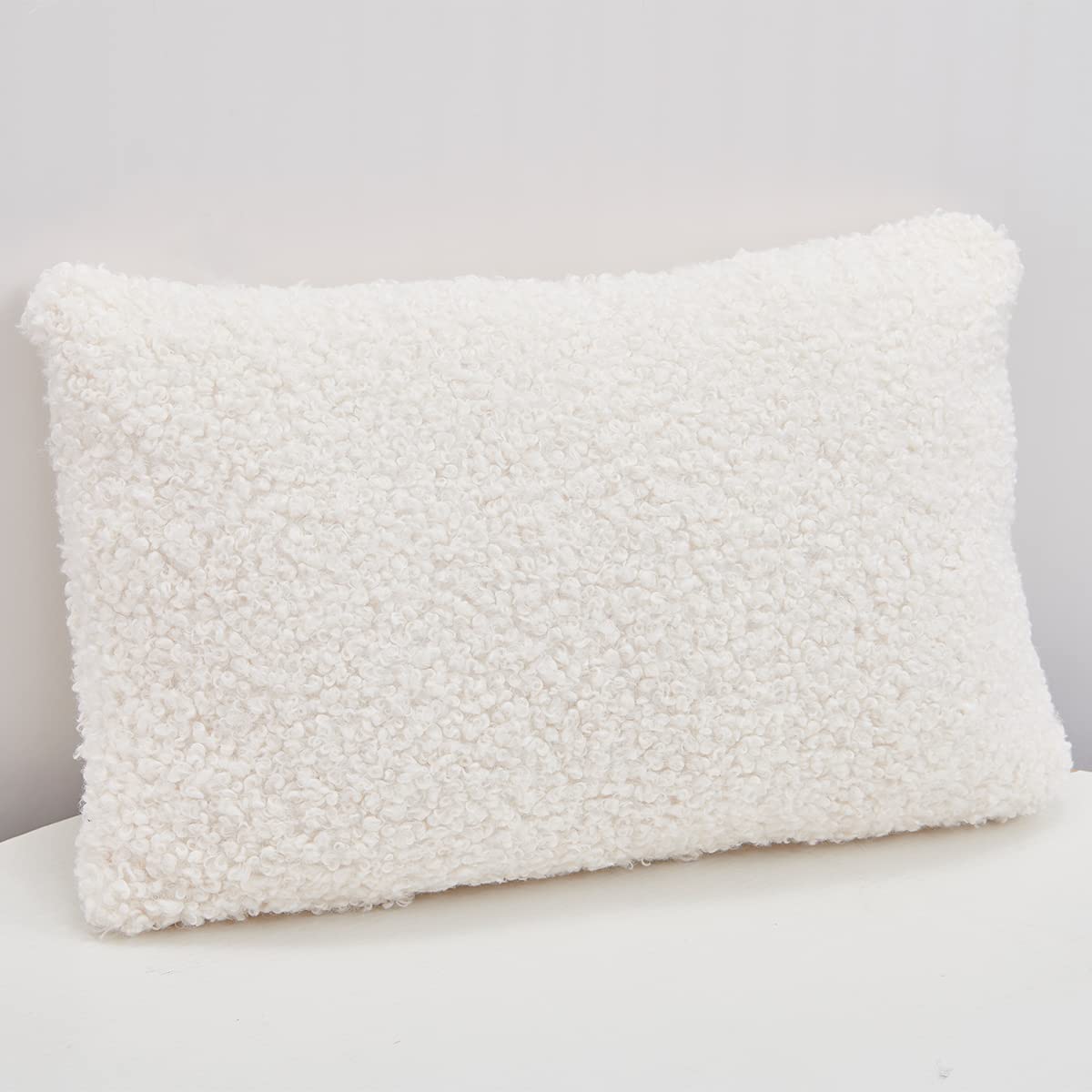LUXMOD Pillow (Pillow Inner) 17.72 * 13.78in Solid Rustic Farmhouse Decorative Throw Pillow Covers Square Cushion Case for Home Sofa Couch Decoration (17.72 * 13.78)