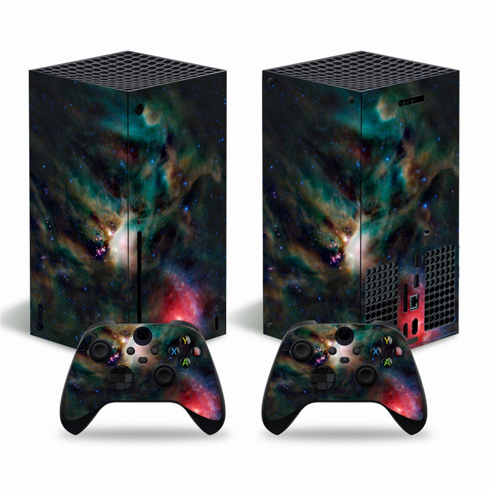 Top factory Skin Decal Protective Vinyl Skin Decal Cover for Series X Console Skins Wrap Sticker with Two Free Wireless Controller Decals 65656 Decal
