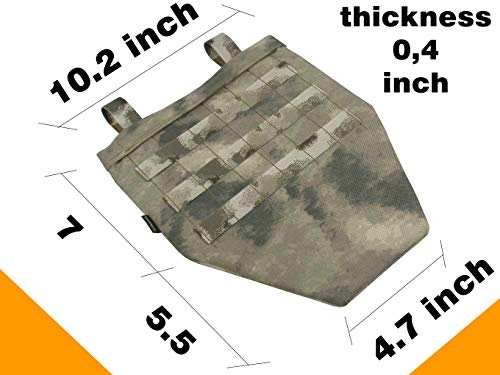 MOLLE Tactical Jockstrap Protect Airsoft Paintball molle Vest Chest rig Belt Tactical Waterproof (A-TACS AU)