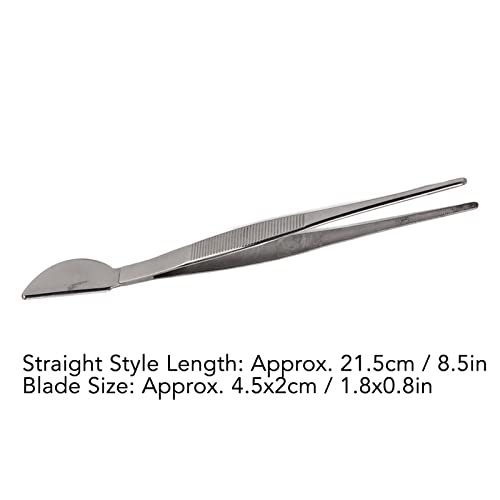 VINGVO Bonsai Tweezers, Edges Bonsai Tweezers Tool Ergonomic Handle Wear Resistant Rust Proof (Straight)
