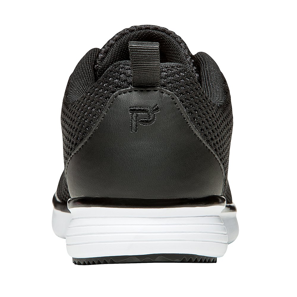 Propét Womens TravelFit Prestige Walking Shoe, Black, 11 XX-Wide US