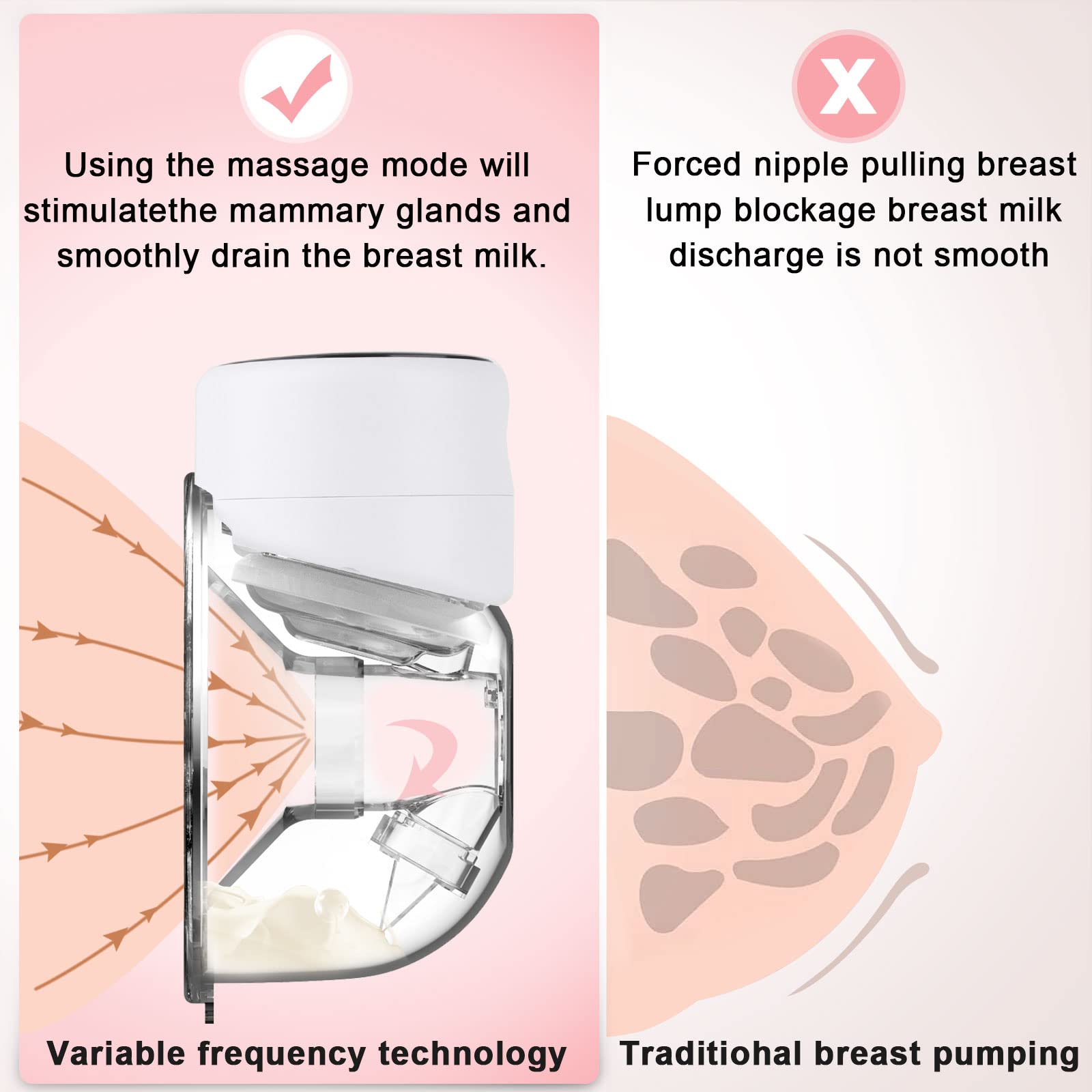 Wearable Breast Pump, S12 Electric Hands Free Breastfeeding Pump with 3 Modes, 12 Levels, Memory Function Spill-Proof Quiet Pain-Free Breast Pump