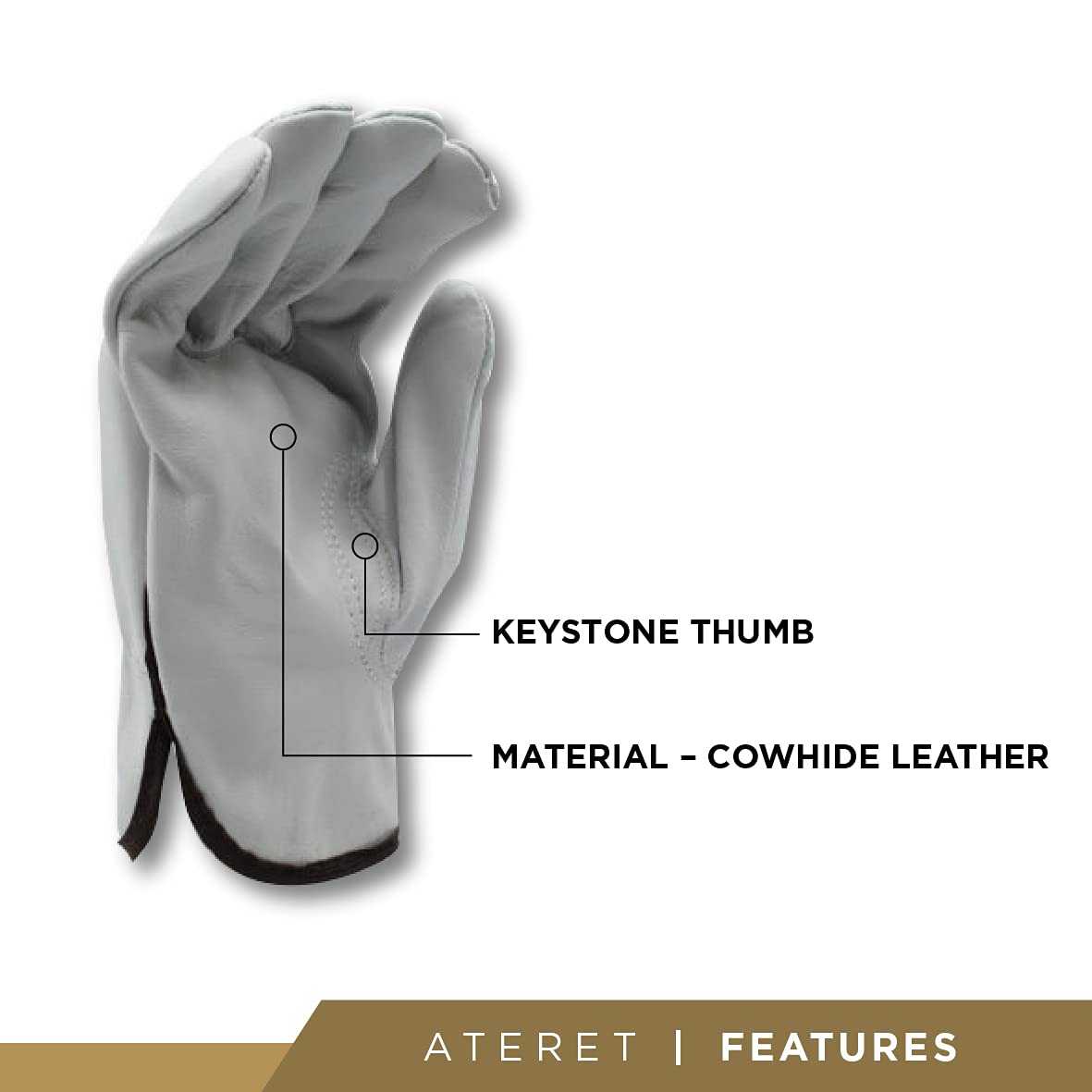 Palmer Safety White Large Protective Gloves (Pack of 24)
