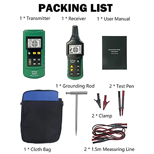 Underground Wire Locator Tracker, Short Circuit Breaker Fault Finder, Telephone Cable Locator, Wall Underground Pipe Wire Detector, Electrical Circuits, Fuses, Switches Tester. 30-400V AC DC