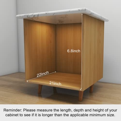 SITE Pull Out Cabinet Organizer 20" W x 21" D Heavy Duty Under Kitchen Cabinet Sliding Shelf, Requires At Least 22β Cabinet Opening, Chrome Finish