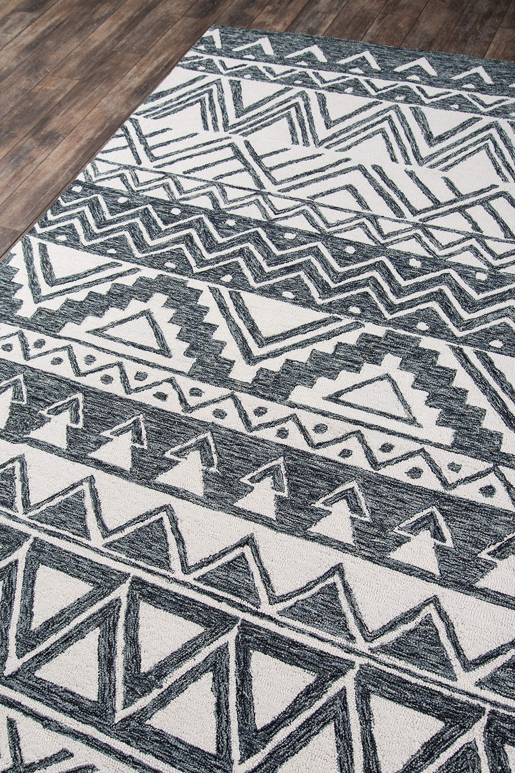 Momeni Mallorca Charcoal Area Rug Area Rug, 2' x 8' Runner Rug for Living Room, Dining Room, Bedroom, Hallways, and Kitchen
