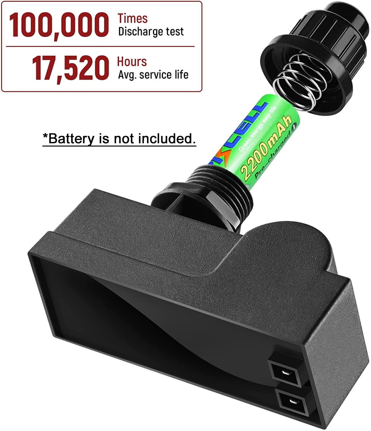 PatioGem Igniter Replacement, 2 Male Outlets, AAA Battery, Grill Igniter Replacement, Grill Igniters, Ignition, Ignite, Grill Ignitor, Pulse Igniter for Grill, Burner, Firepit and Other