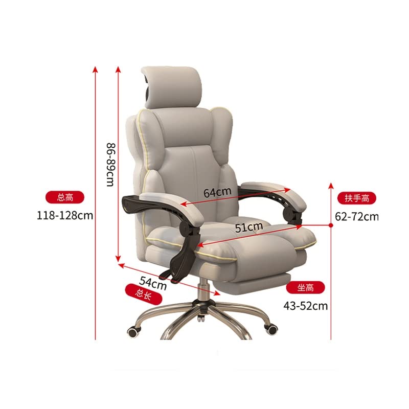 ZLXDP Home Internet Cafe Racing Chair Ergonomic Computer Chair Adjustable Swivel Liftable Chair