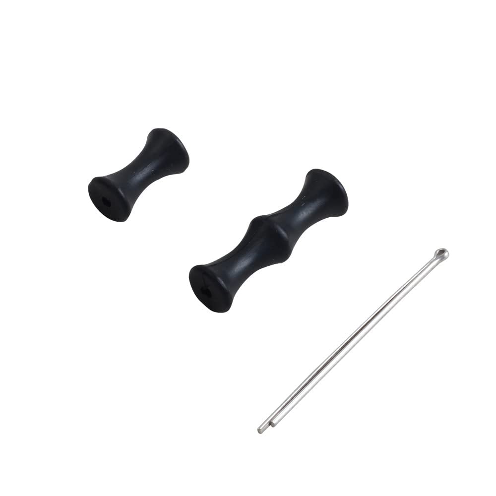 SOPOGER 3 Set Bowstring Finger Guards Archery Finger Savers Soft Silicone Finger Protector Left & Right Hand for Hunting with Pin (Black)