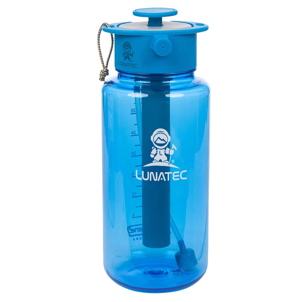 Lunatec 1000ml Hydration Spray Bottle. Sport water bottle, personal mister and camp shower in-one.