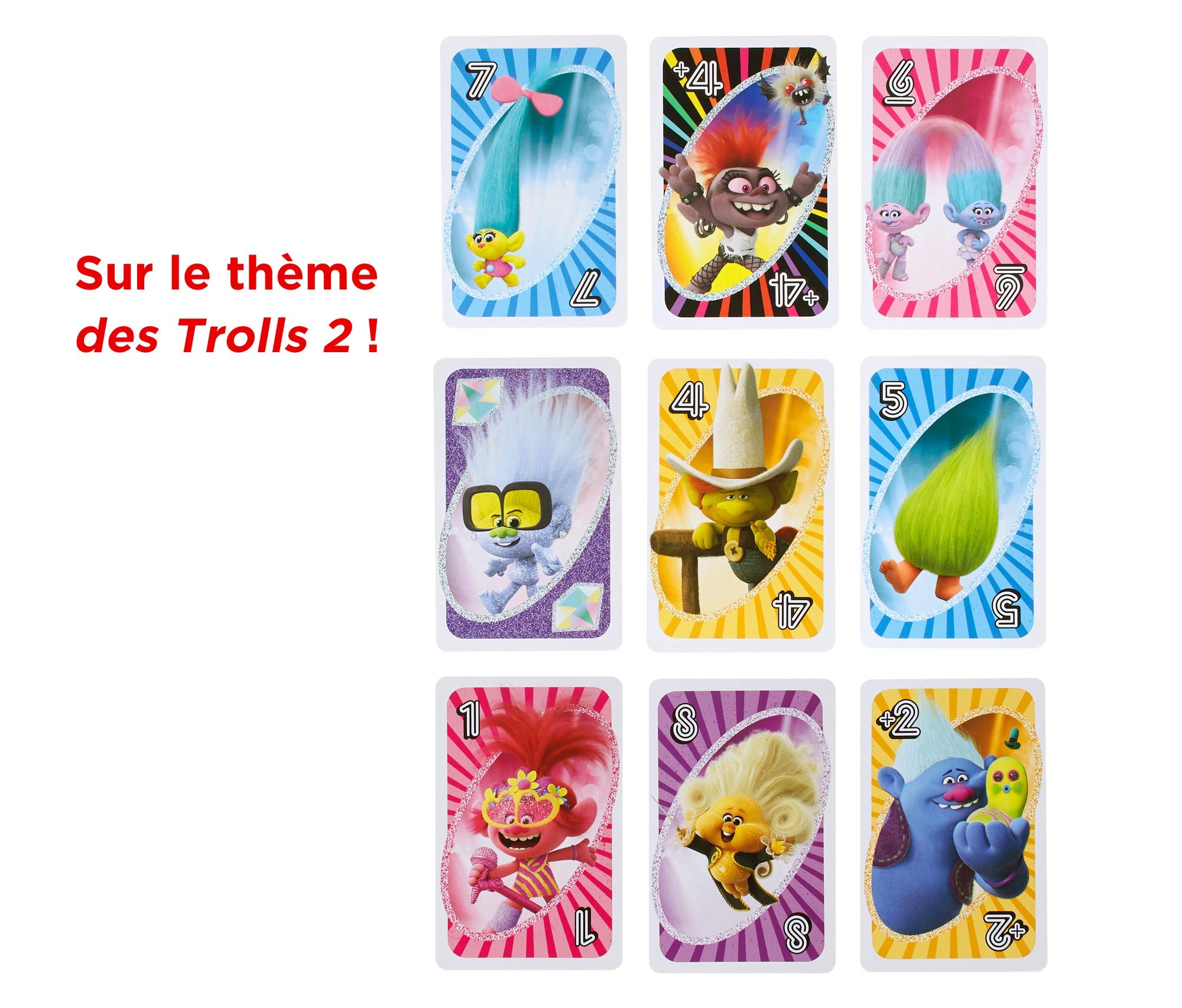 Mattel Games DreamWorks Trolls World Tour UNO Card Game with 112 Cards and Instructions, Makes a Great Gift for 7 Year Olds and Up