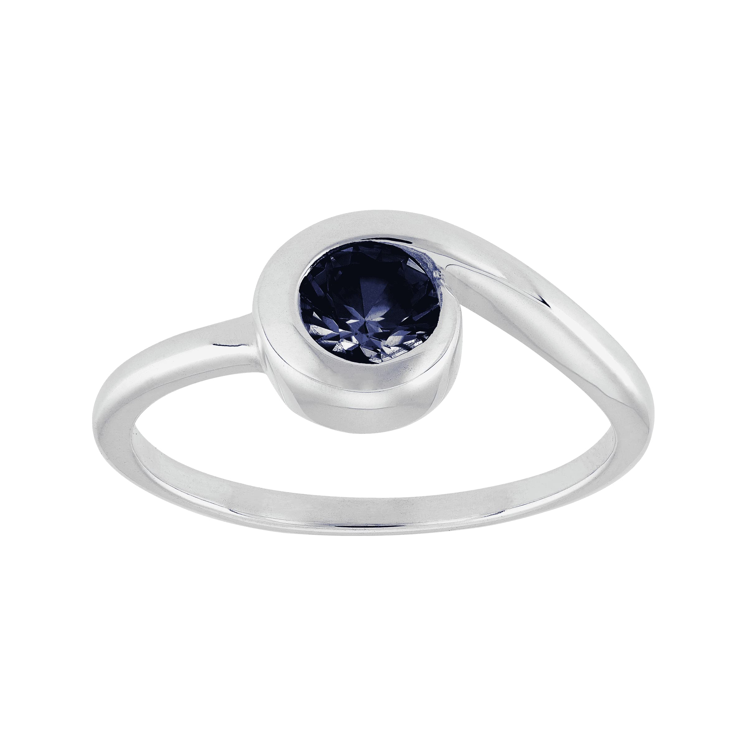 Silpada 'Another Trip Around the Sun' Created Blue Sapphire Ring in Sterling Silver, Size 8, Size 8