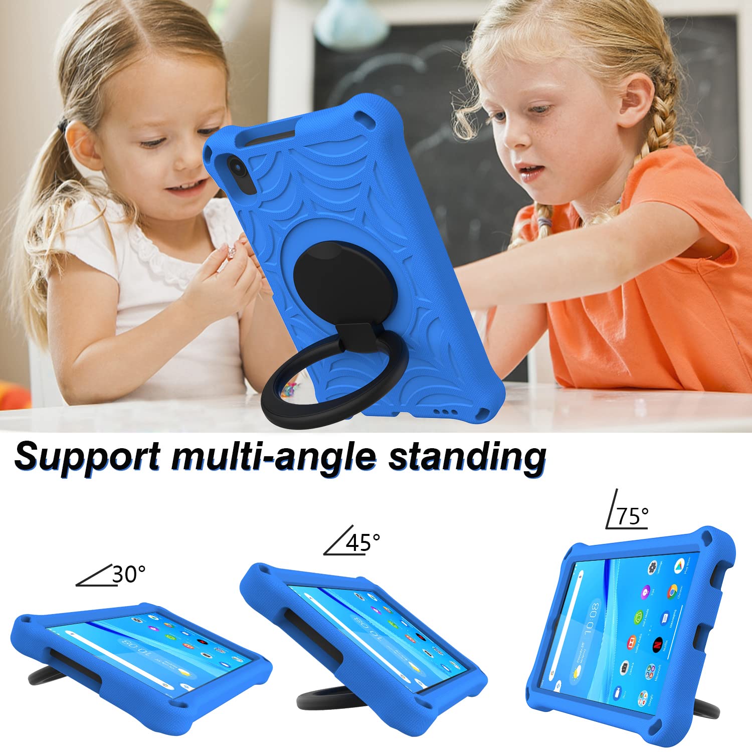 XunyLyee Kids Case for Lenovo Tab M8/ Lenovo Tab M8 3rd Gen/Tab M8 HD 2nd Gen/Tab M8 FHD (8.0 Inch), Blue