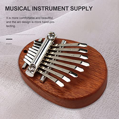 STOBOK Pianos Instrument Mini Kalimba Thumb Piano, 8 Keys Mini Thumb Piano Kalimba Finger Thumb Piano Pocket Kalimba Finger Thumb Piano for Adults Beginners Thumb Mini Piano
