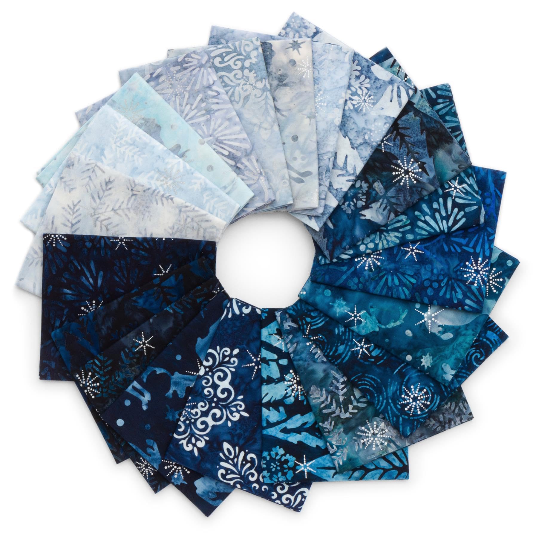 Lunn Studios Artisan Batiks Winter Wonderland Evening 20 Fat Quarters Robert Kaufman FQ-2030-20