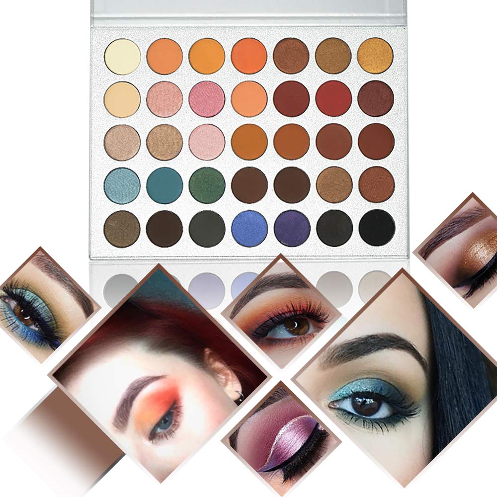 MYUANGO Eyeshadow Palette Matte And Shimmer Professional 35 Color Eye Shadow Cosmetic Impressed You Highly Pigmented Natural Nude Naked Eye Makeup palette