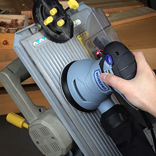 WORKPRO 80-Piece Sanding Disc Set,5-Inch 8-Hole Hook and Loop Sanding Discs, 60/80/100/120/180/240/320/400 Assorted Grits Sandpaper for Random Orbital Sander, W124097A