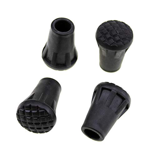 pulabo 1PCS Trekking Pole Cover Head Protector Replacement Walking Pole Tip Walking Stick Cap for Hiking Stick Walking Trekking Pole Adorable Quality & Practical Affordable, Black, Medium